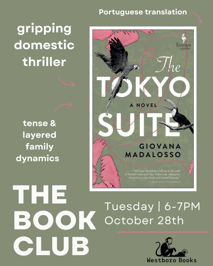 October Book Club: The Tokyo Suite - Westboro Village BIA